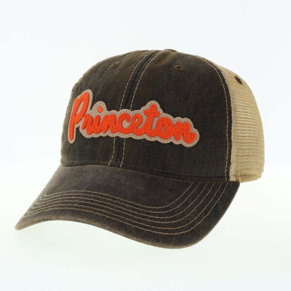 Old Fashioned Adjustable Felt Script Princeton Trucker Hat | Princeton ...