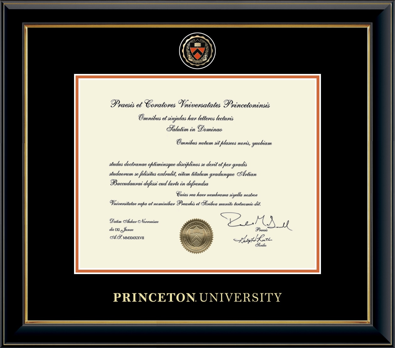 Masterpiece Kensington Gold Diploma Frame | Princeton University Store