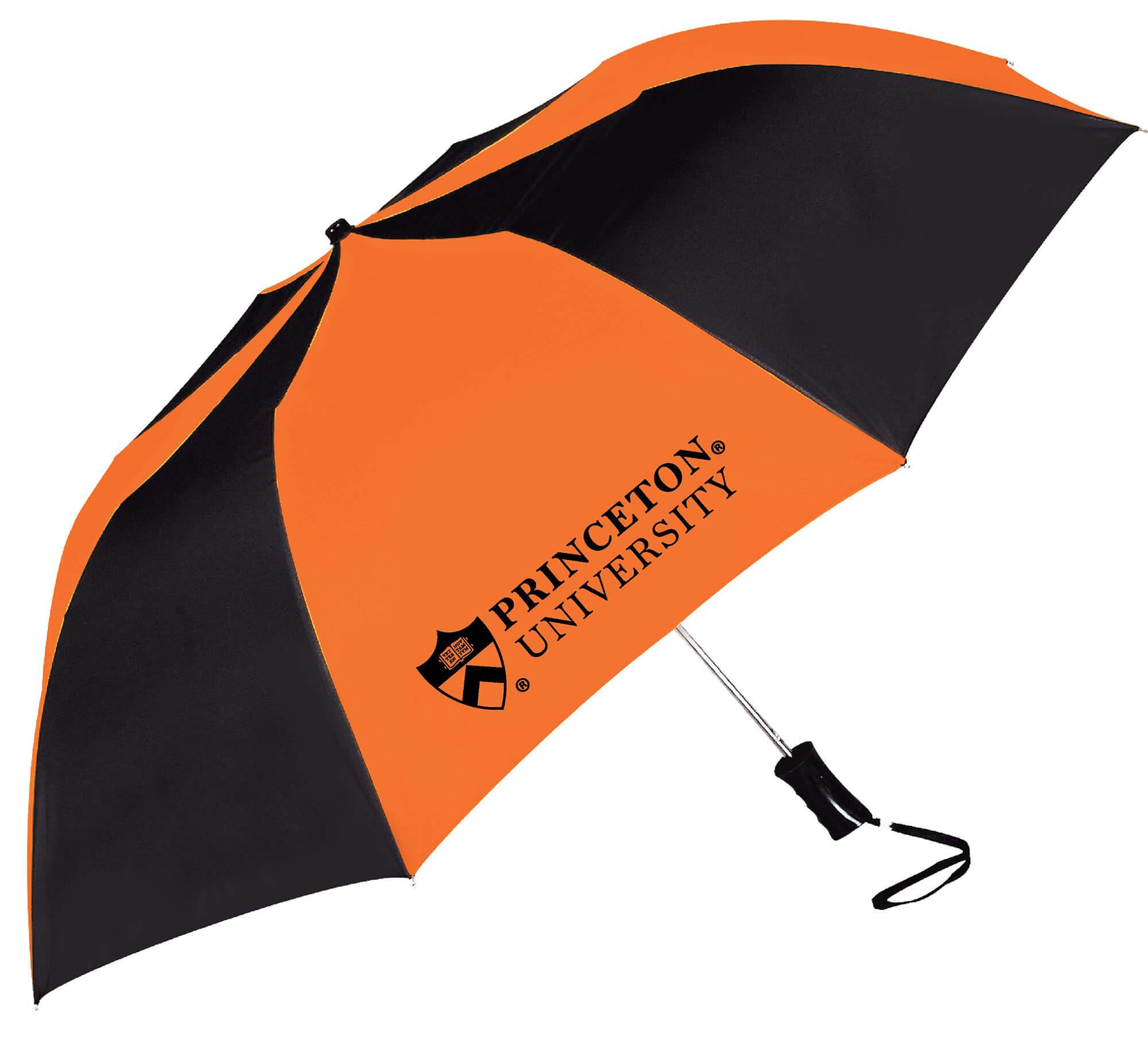 Princeton 48" Folding Umbrella (Black/Orange Panels) | Princeton ...